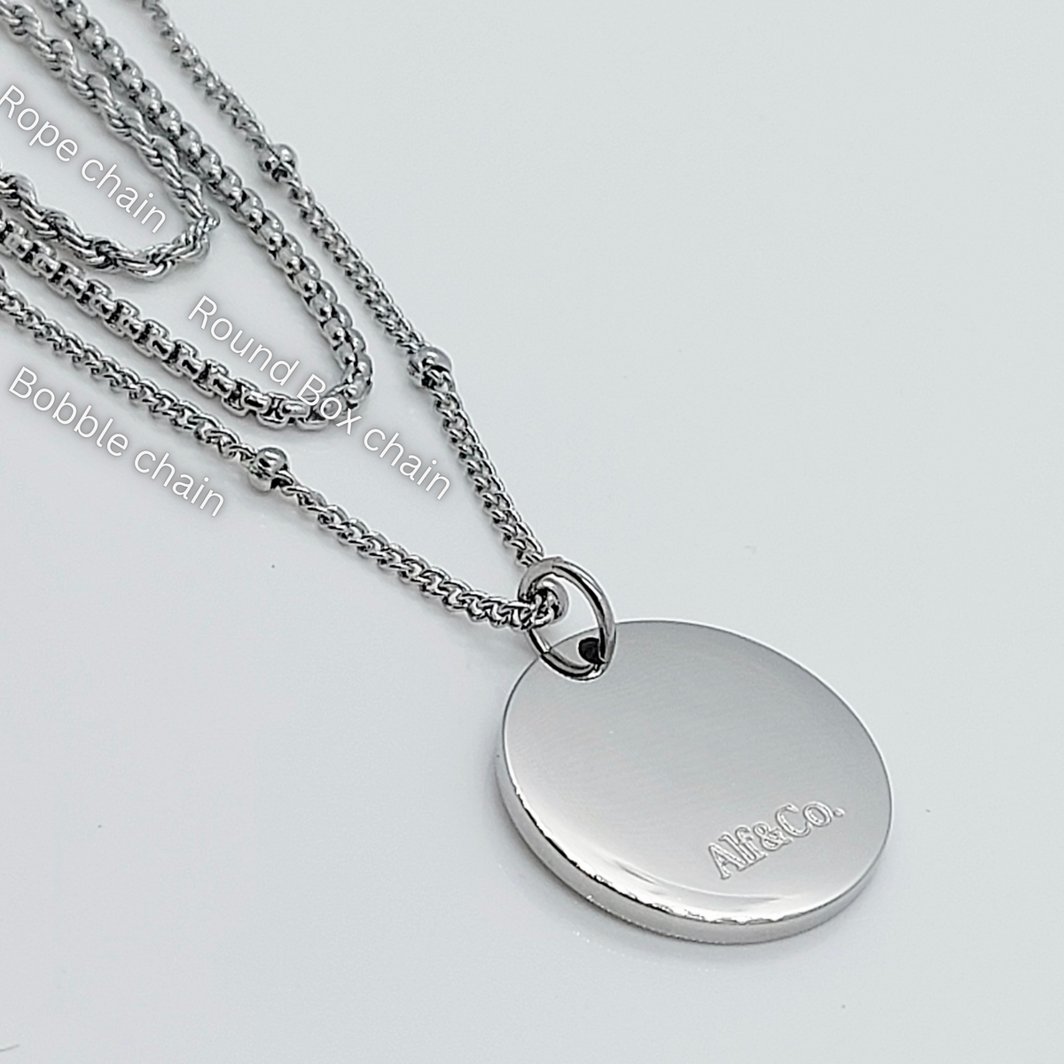 Personalised Fingerprint Coin Necklace – Alf and Co Jewellery